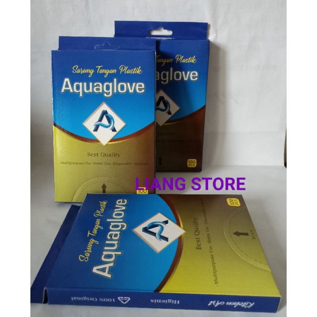 Jual Sarung Tangan Plastik / Aquaglove isi 100pc | Shopee Indonesia