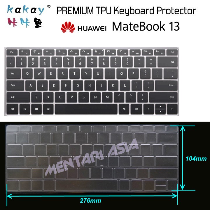 Jual Keyboard Protector HUAWEI MateBook 13 - KAKAY Premium TPU Clear ...