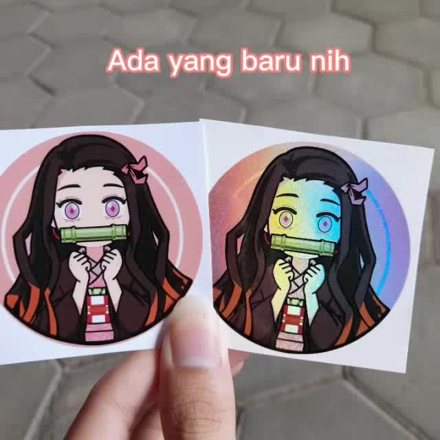 Jual Stiker Anime Hologram - Sticker Nezuko - Demon Slayer Motor Wibu ...