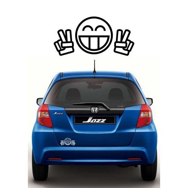 Jual Stiker Mobil - Sticker JDM Smile Peace | Shopee Indonesia