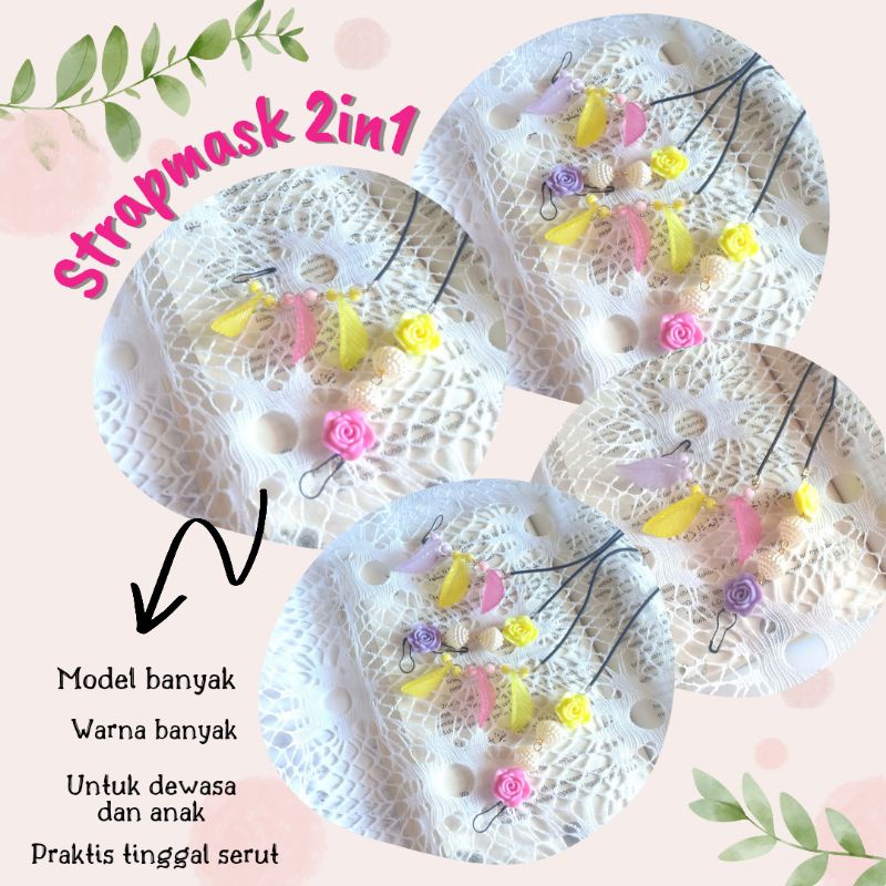 Jual Strapmask 2in1 konektor masker 2 in 1 ready stock harga murah ...