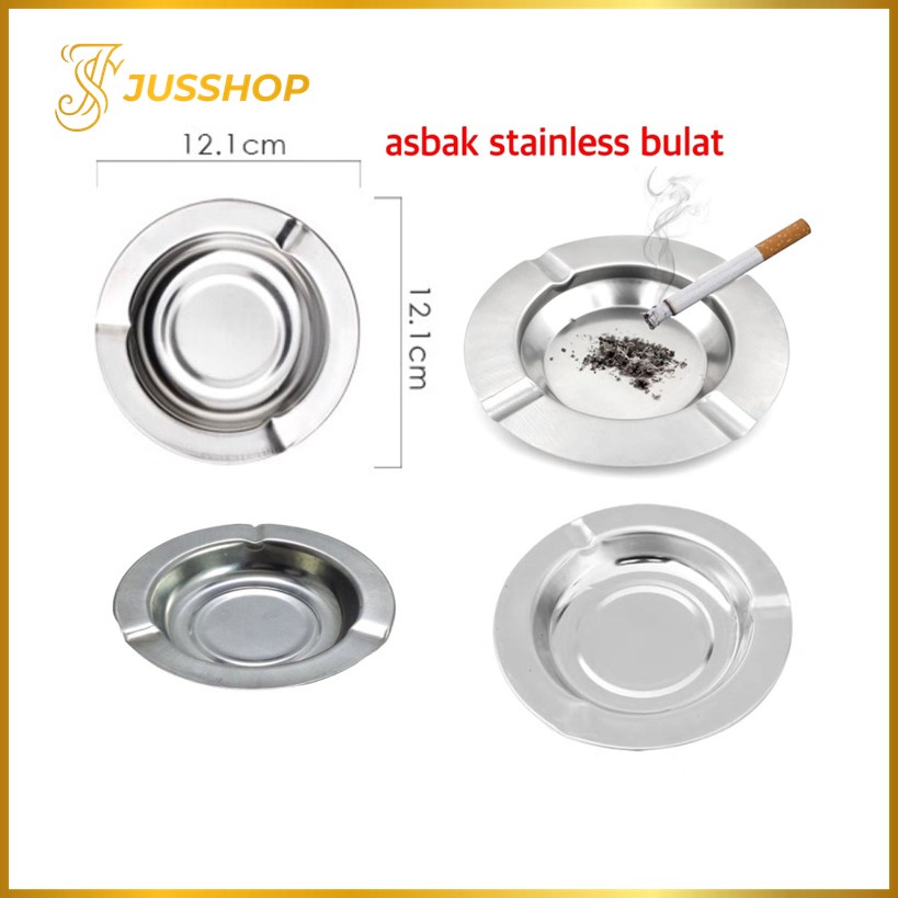 Jual Asbak Rokok Stainless Asbak Bulat Minimalis | Shopee Indonesia