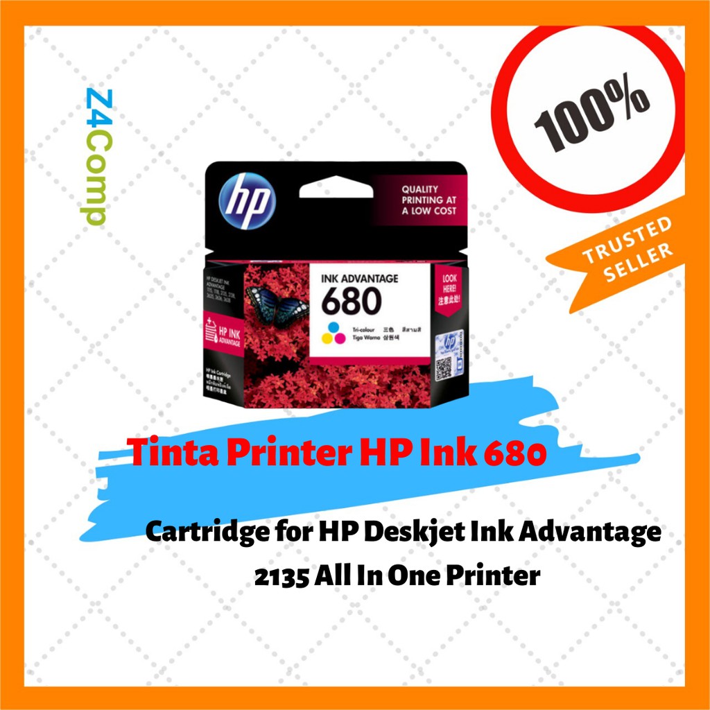 Jual Tinta Cartridge HP 680 Tri Color - Bali | Shopee Indonesia