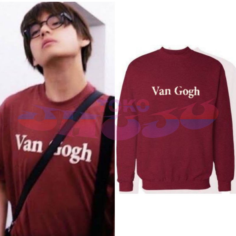 Jual ( Versi sweater ) Basic Sweater BTS Kim Taehyung Style Van gogh ...