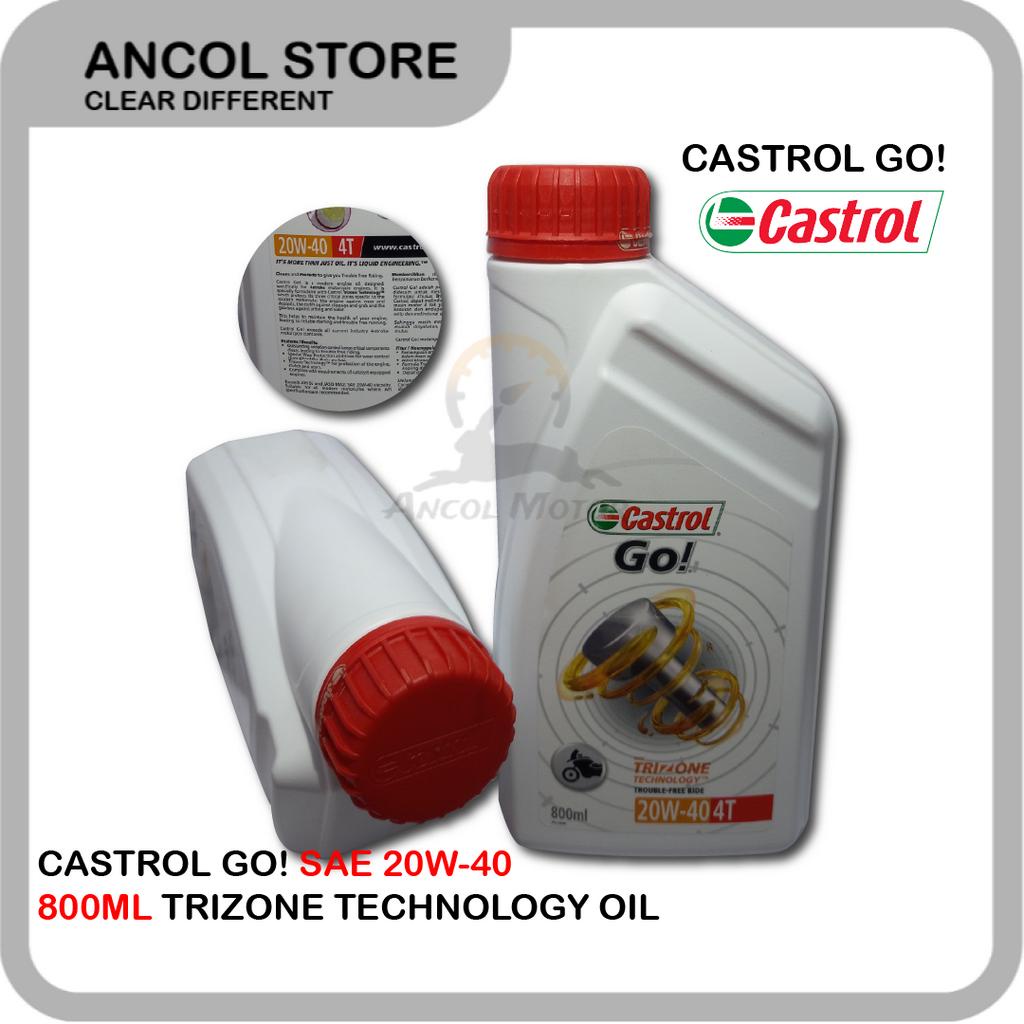 Jual Castrol GO 4T 20w40 800ml Oli Motor Bebek Honda Yamaha Suzuki ...