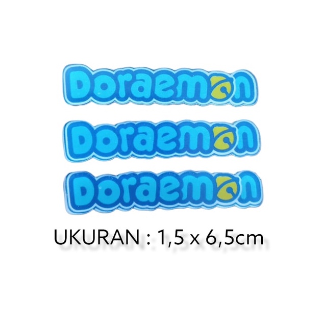 Jual STIKER TULISAN DORAEMON UKURAN 1,5CM X 6,5CM | Shopee Indonesia