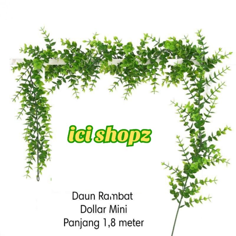 Jual Rambat Daun Hijau / Rambat Plastik 1,8 Meter | Shopee Indonesia