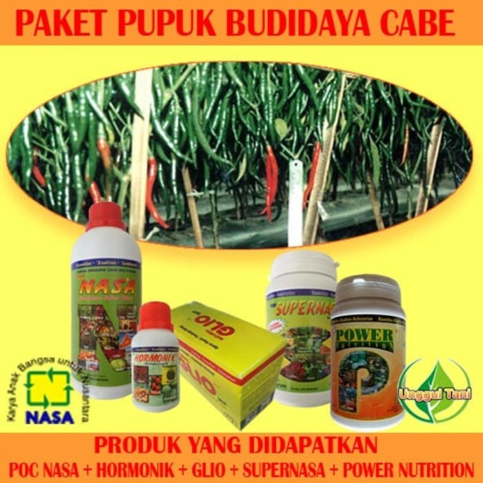 Jual PAKET PUPUK CABAI / PAKET TANAMAN CABE ORGANIK NASA 1 HEKTAR ...