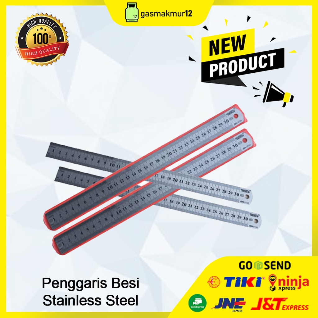 Jual PENGGARIS BESI STAINLESS STEEL 30 CM MURAH | Shopee Indonesia