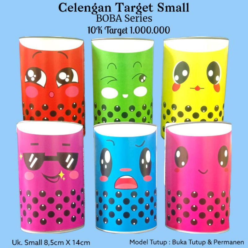Jual CELENGAN TARGET BOBA 10K TARGET 1JT TABUNGAN ANAK CELENGAN BUKA ...