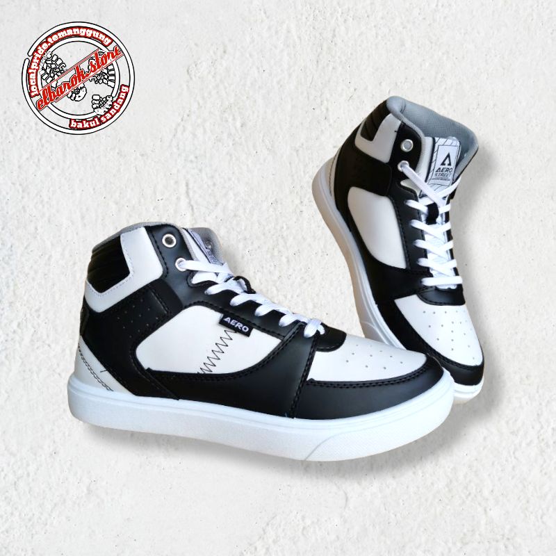Jual Sepatu High Hitam - Sepatu Aerostreet Hoops High Series - Sepatu ...