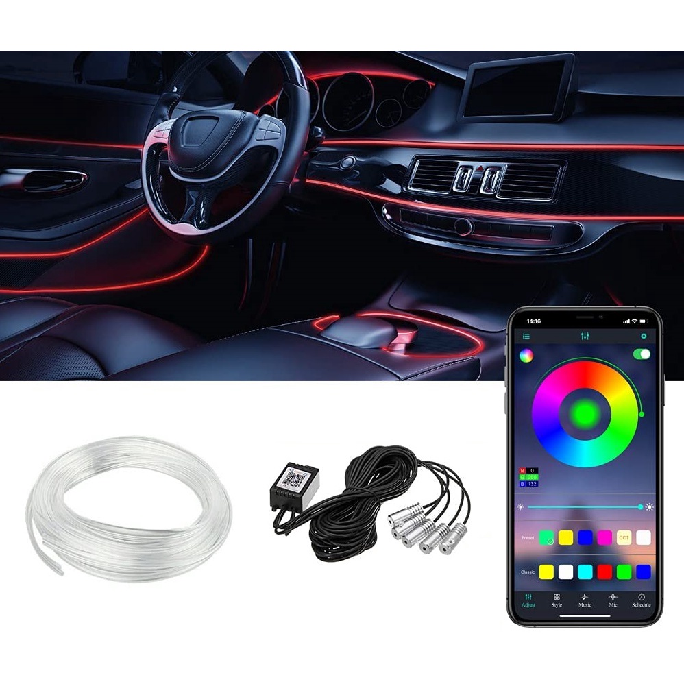 Jual Lampu Interior Mobil RGB Interior LED Laser Ambient Light App ...