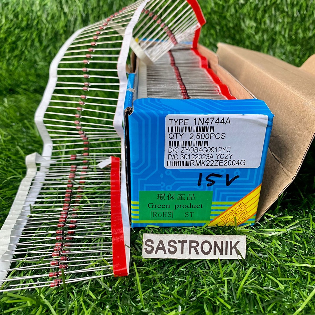 Jual 10pcs dioda zener 15v 1w 1n4744a ready | Shopee Indonesia