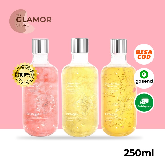 Jual BIOAQUA Shower Gel Abstract Fresh Petals Jasmine Flowers/Osmanthus/Cherry Blossom Body Wash ...