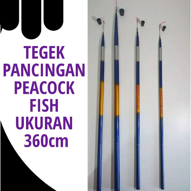 Jual TEGEK PANCINGAN {FIBER} PEACOCK FISH UKURAN 360cm - Toko Hobii ...