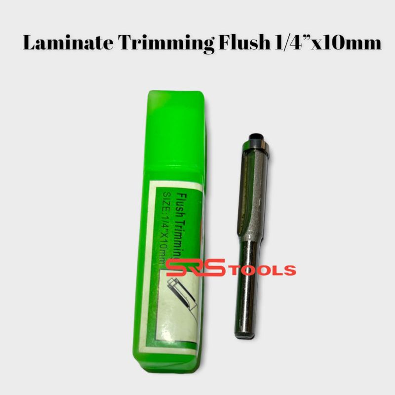 Jual Laminate Flush Trimming Bit 10 mm Mata Profil Router Lurus Roda ...