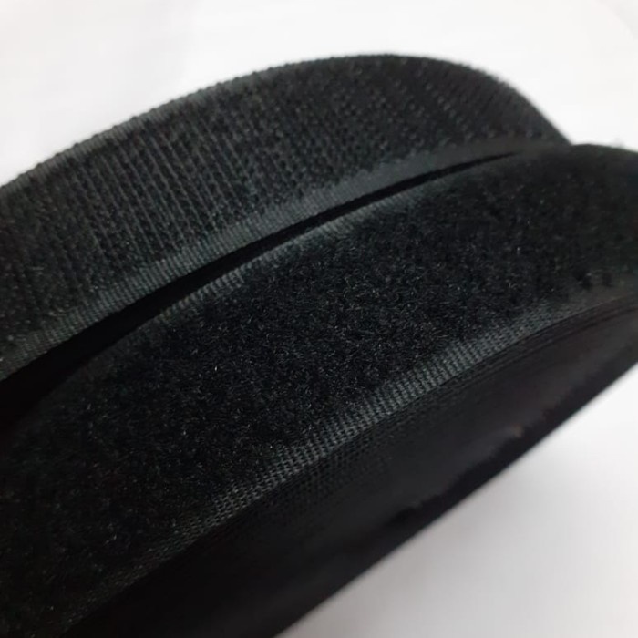 Jual velcro tape perekat hitam 1 inch - aksesoris pada tas | Shopee ...