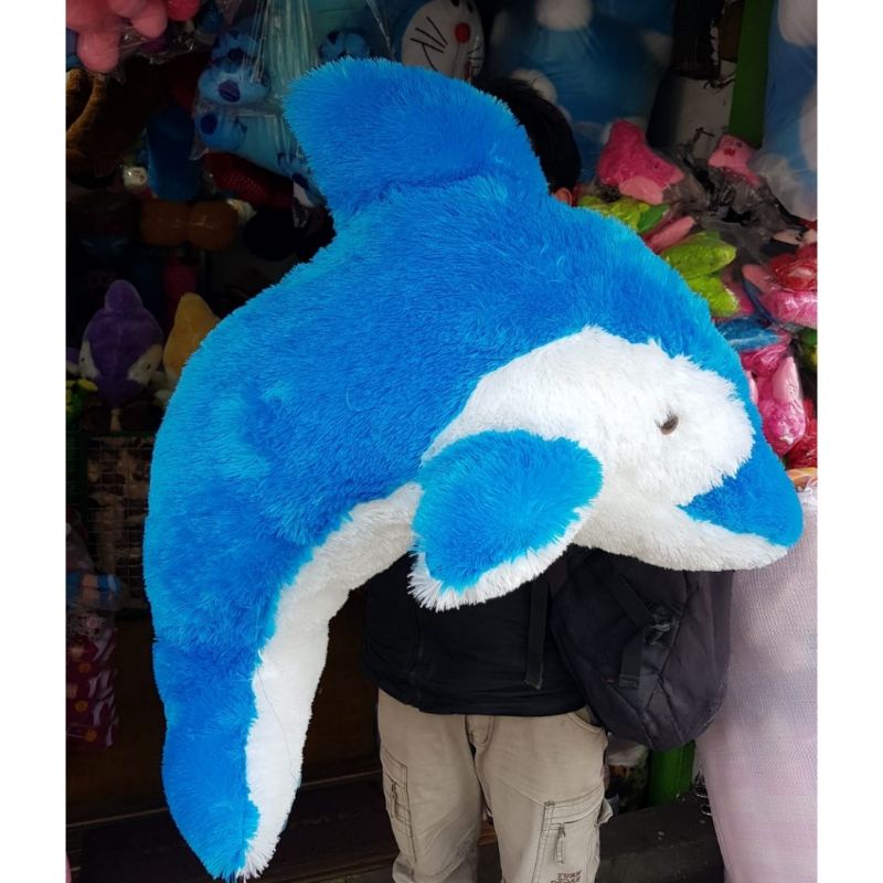 Jual BONEKA LUMBA LUMBA JUMBO 1 METER DOLPHIN DOLL IKAN KARAKTER ...