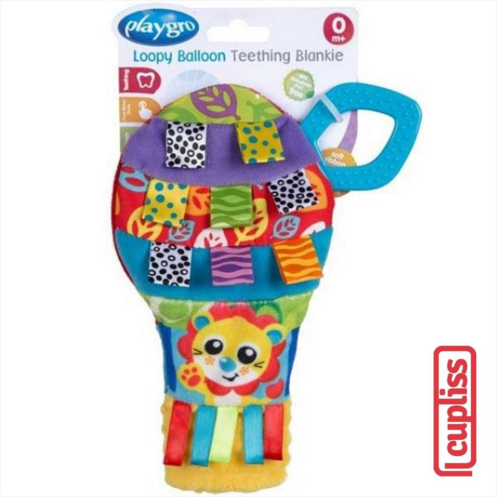 Jual Playgro 124336 Loopy Balloon Teething Blankie Mainan bayi | Shopee ...