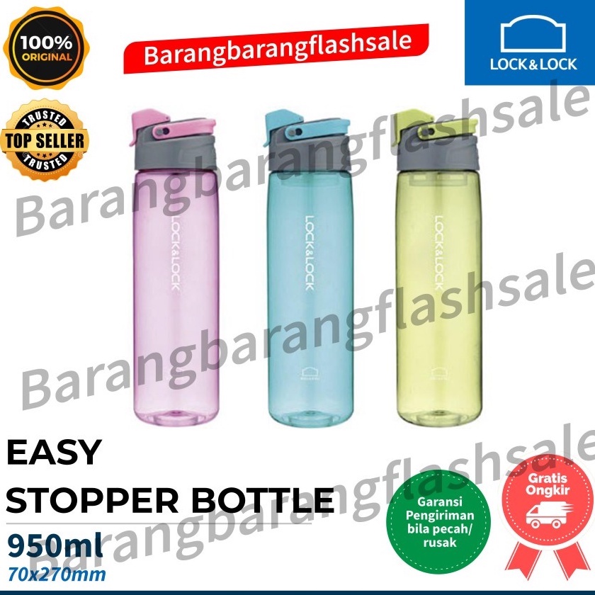 Jual Botol minum Lock n lock Easy Stopper Bottle 950ml HLC950 / Botol ...