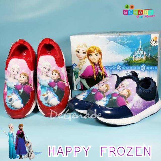 Jual Sepatu anak original Disney FROZEN II 2 pantofel HAPPY FROZEN kado ...