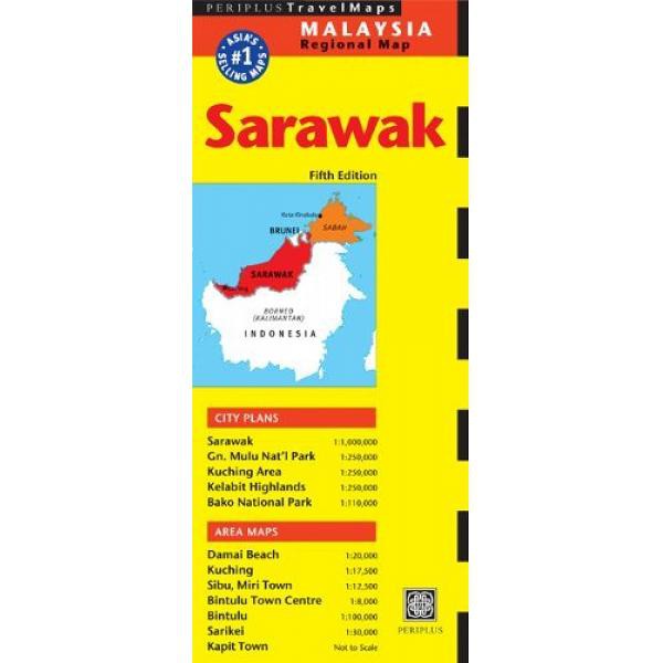 Jual Travel Map Sarawak Fifth Edition (Periplus Travel Maps) - 9780794606237 - Buku Ori Periplus ...