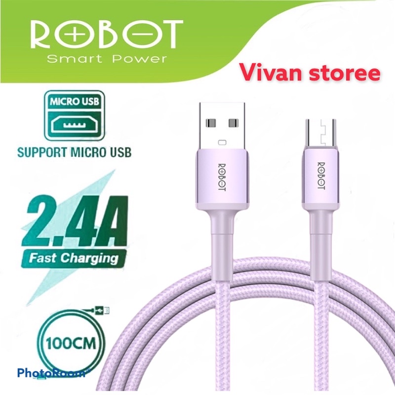 Jual ROBOT Kabel Data RSM Data Cable 2,4A Android Micro USB 100CM ... Jual ROBOT Kabel Data RSM Data Cable 2,4A Android Micro USB 100CM ...