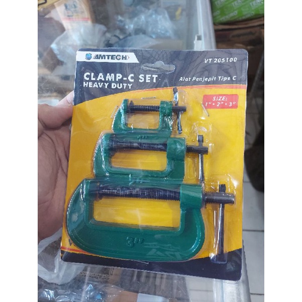Jual Klem c set Clamp C set 3 Pieces | Shopee Indonesia