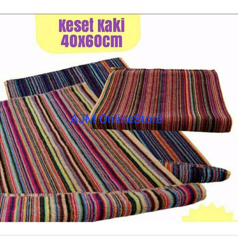 Jual Keset handuk 40 x 60 salur murah / keset kamar mandi - tebal ...