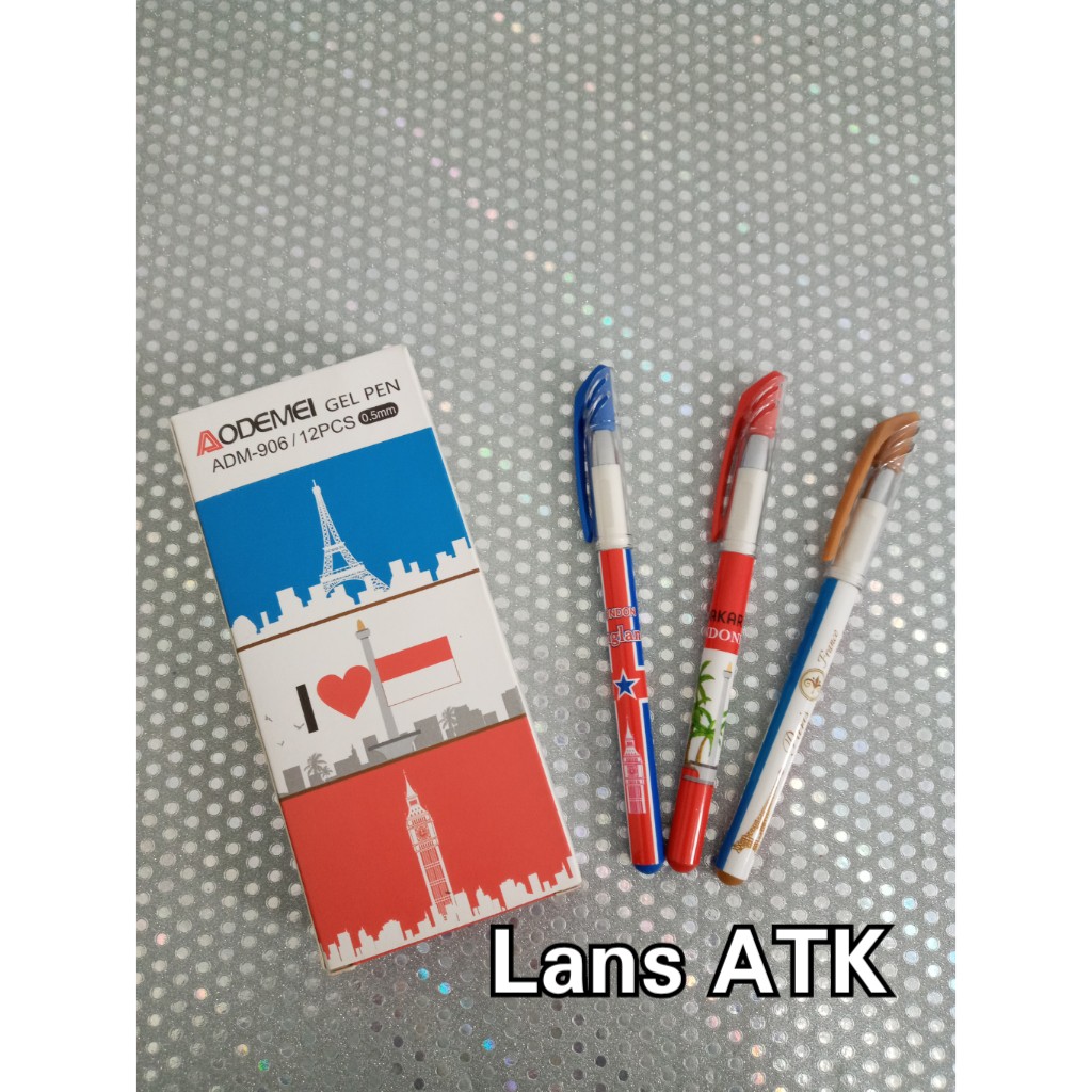 Jual Pulpen / Ballpoint AODEMEI ADM-906 Gel Pen 0.5mm Fancy /pcs ...