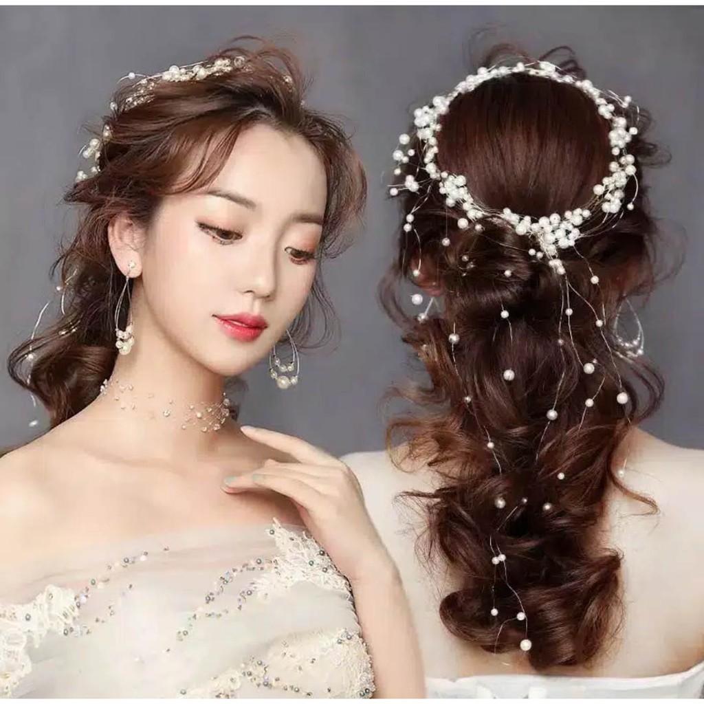 Jual Strings Crown Gold & Silver - Bandana Mutiara - Bando Mahkota ...