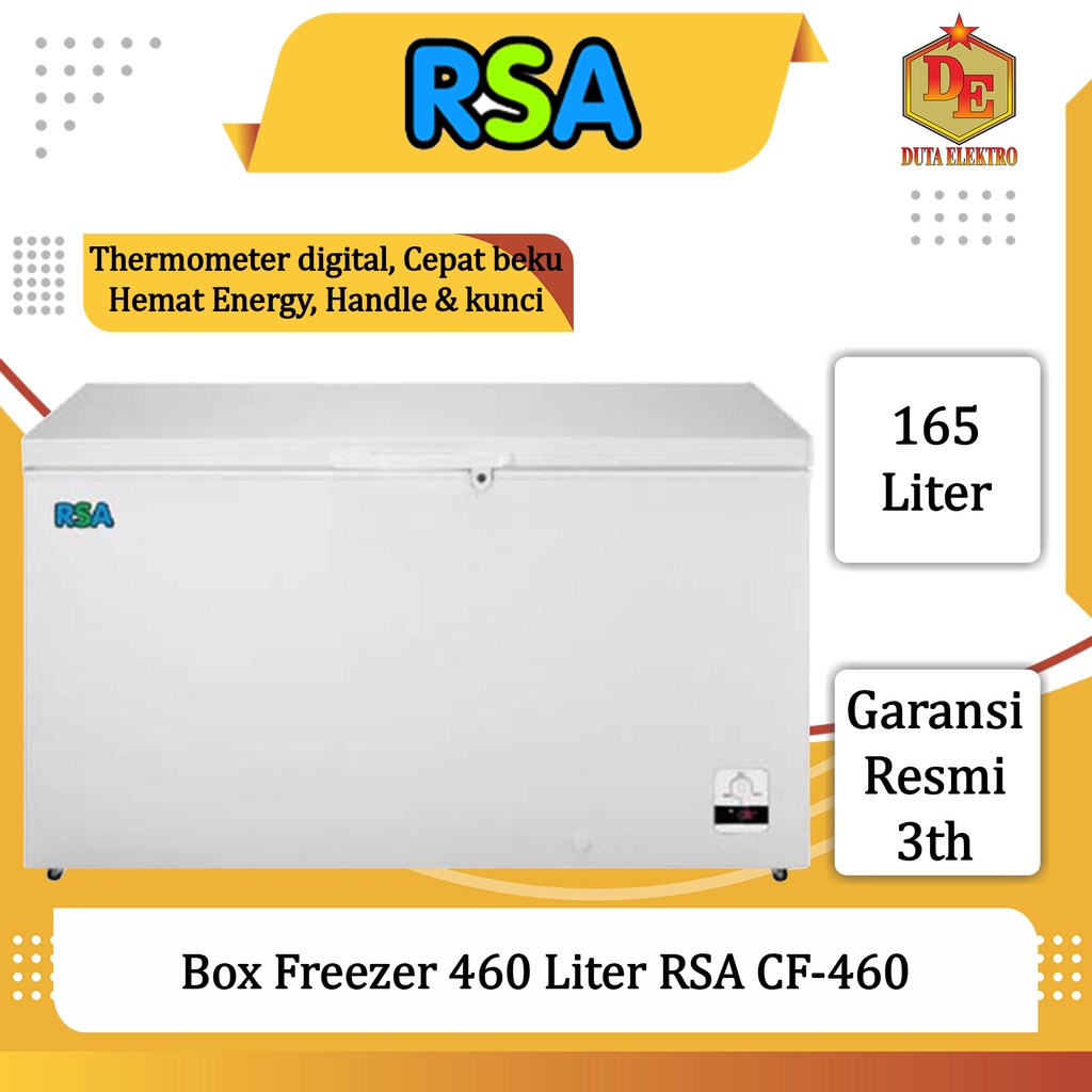 Jual Box Freezer RSA CF 460 Chest Freezer 460 Liter | Shopee Indonesia