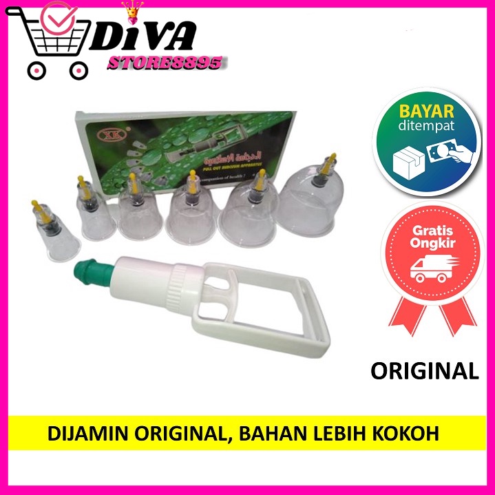 Jual DIVA STORE ALAT BEKAM KOP ANGIN 6 PCS PULL OUT AVACUUM APPARATUS | Shopee Indonesia