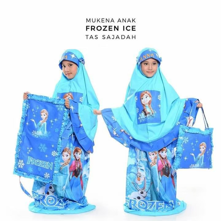 Jual MUKENA ANAK FROZEN ICE + TAS SAJADAH | Shopee Indonesia