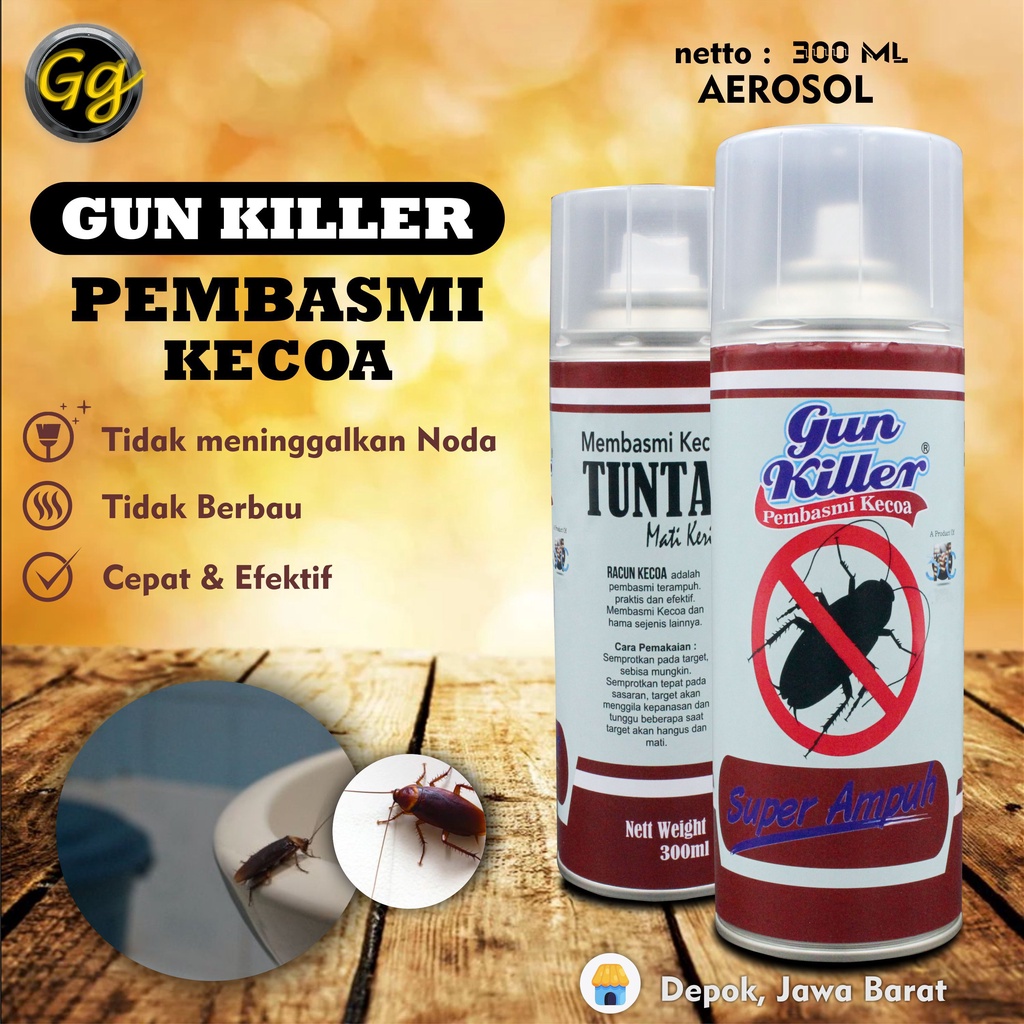 Jual Pembunuh Kecoak Anti Kecoa Racun Pembasmi Kecoa Paling Ampuh - 300 ...