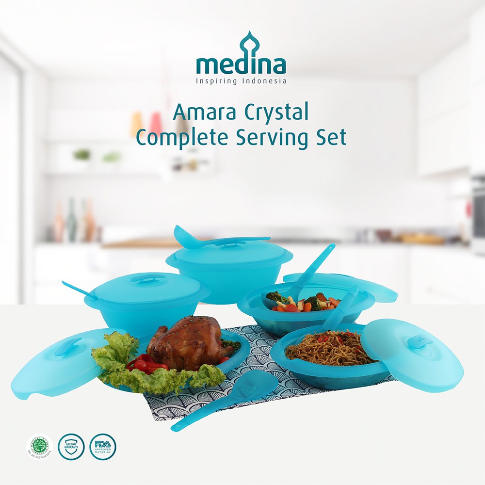 Jual Amara Crystal Complete Serving Set | Shopee Indonesia