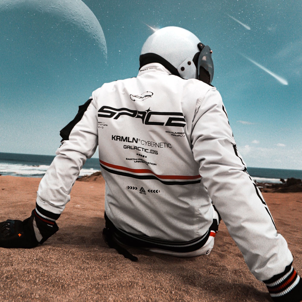 Jual KREMLIN Bomber Jacket Space Putih - NOVA | Shopee Indonesia