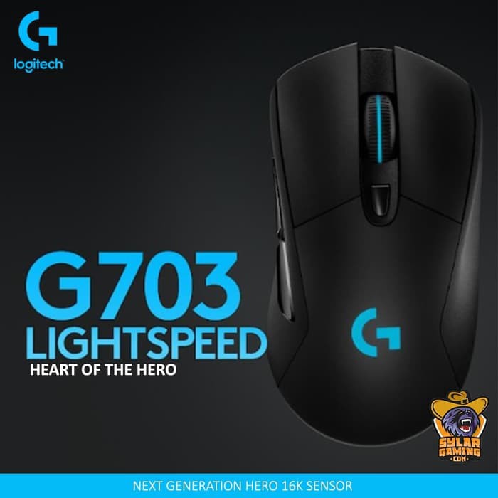 Jual Logitech G703 HERO 16K Lightspeed Wireless Gaming Mouse | Shopee Indonesia