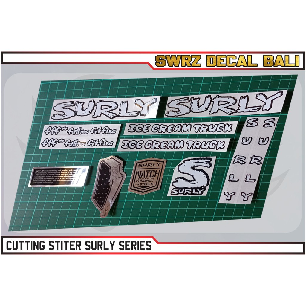 Jual STIKER SURLY ICE CREAM TRUCK BIKE DECAL CUTTING STICKER | Shopee ...