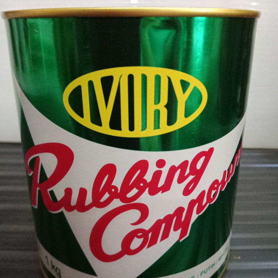 Jual KOMPON IVORY RUBBING COMPOUND PUTIH KEMASAN 1 KG | Shopee Indonesia