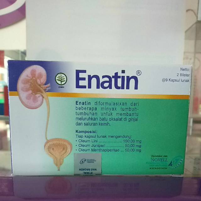 Jual ENATIN blister 18caps (2strip) | Shopee Indonesia