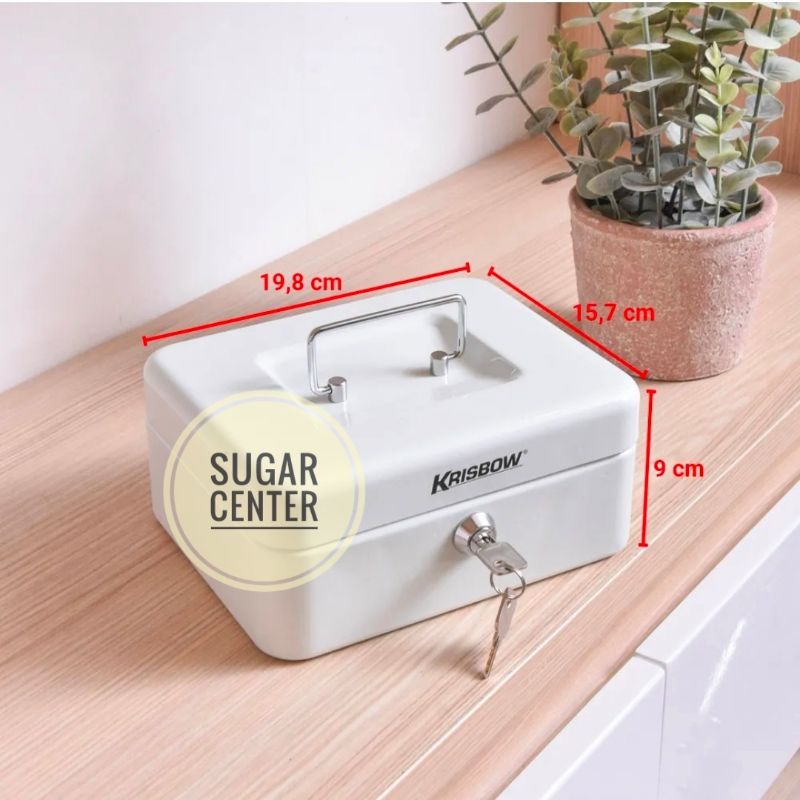 Jual Krisbow Cash Box 8 inch/Kotak Penyimpan Uang/Kotak Uang/Box Uang ...