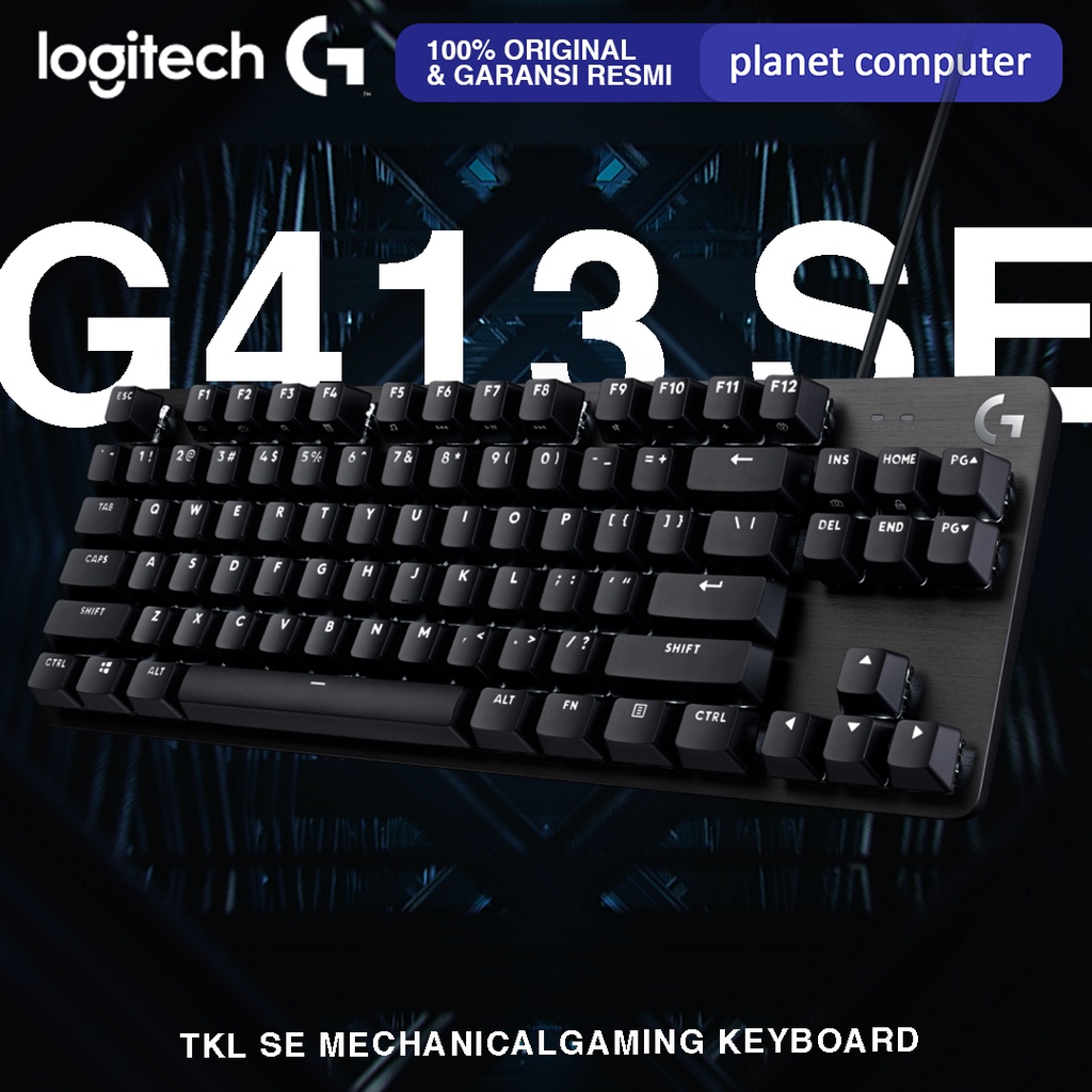 Jual LOGITECH G413 SE MECHANICAL GAMING KEYBOARD WITH PBT KEYCAPS ...