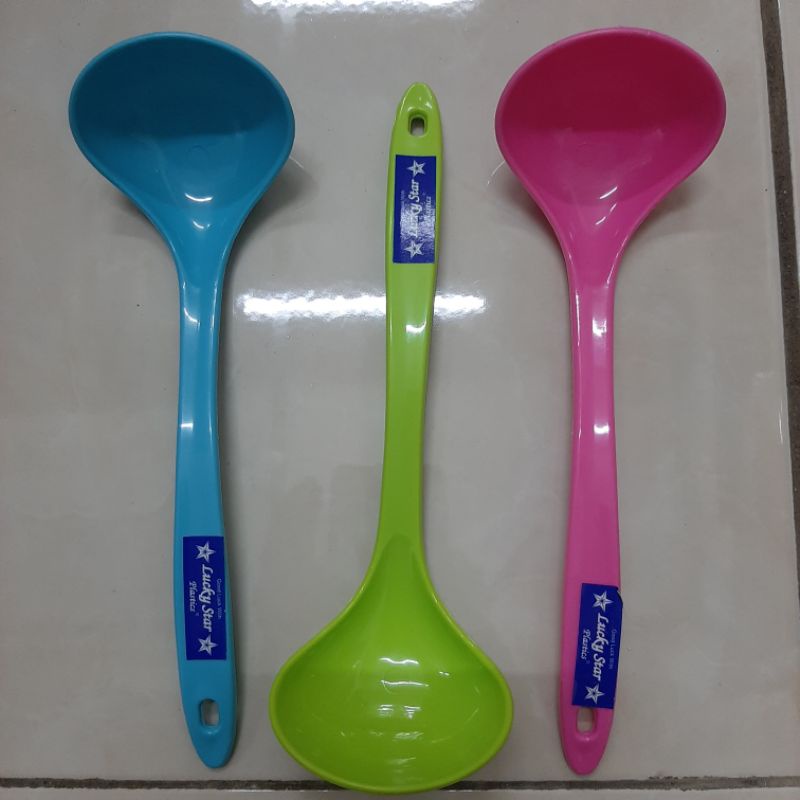 Jual Lucky Star Sendok Sayur Kuah Sop Soup Entong Plastik | Shopee ...