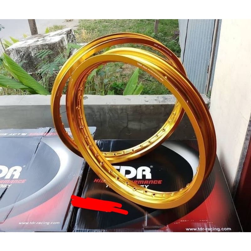 Jual velg TDR 160 185 ring 17 warna Hitam Gold Titanium Grey | Shopee ...