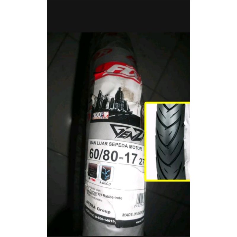 Jual Ban Luar Motor FDR 60 - 80 ring 17 Genzi ukuran 215 - 17 Racing | Shopee Indonesia