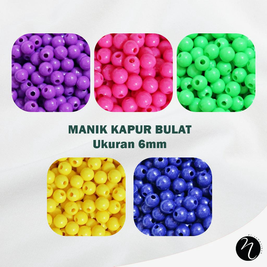 Jual Manik / Mote Kapur Bulat 6mm 15 gr | Shopee Indonesia