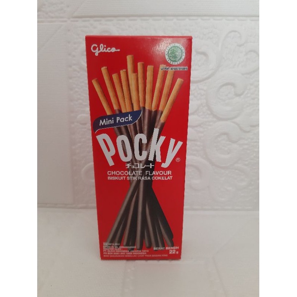 Jual GLICO POCKY MINI PACK CHOCOLATE FLAVOUR 22g | Shopee Indonesia