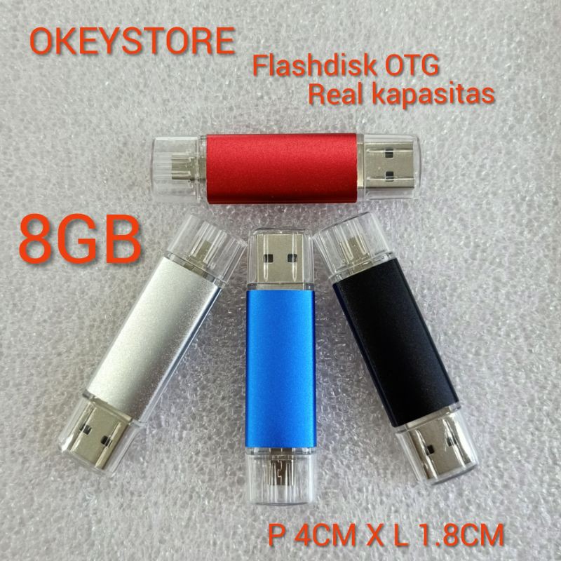 Jual FLASHDISK 8GB OTG MICRO METAL OTGMT01 REAL KAPASITAS | Shopee ...