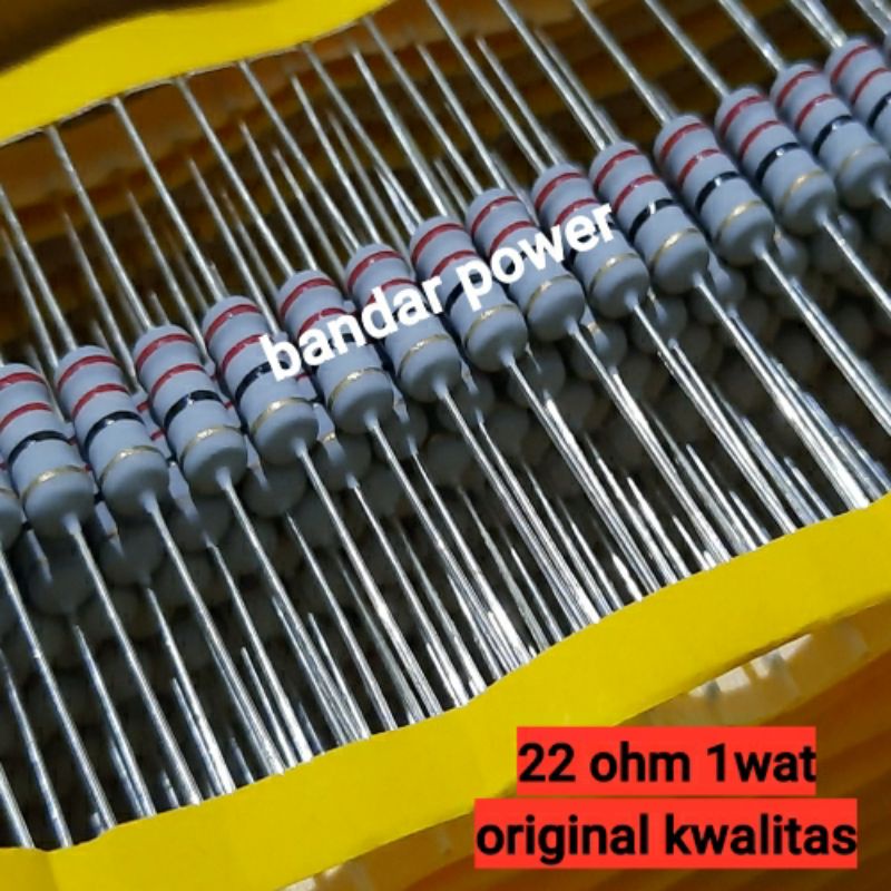 Jual Resistor 22 ohm 1 watt Original harga per 10pcs | Shopee Indonesia